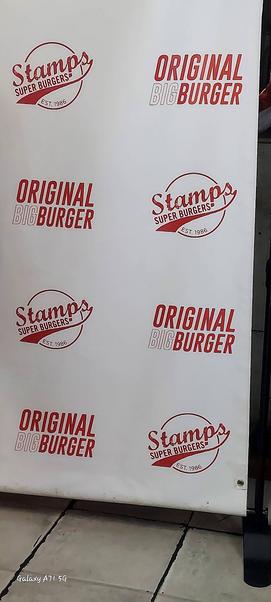 Menu at Stamps Super Burgers restaurant, Jackson, Dalton St