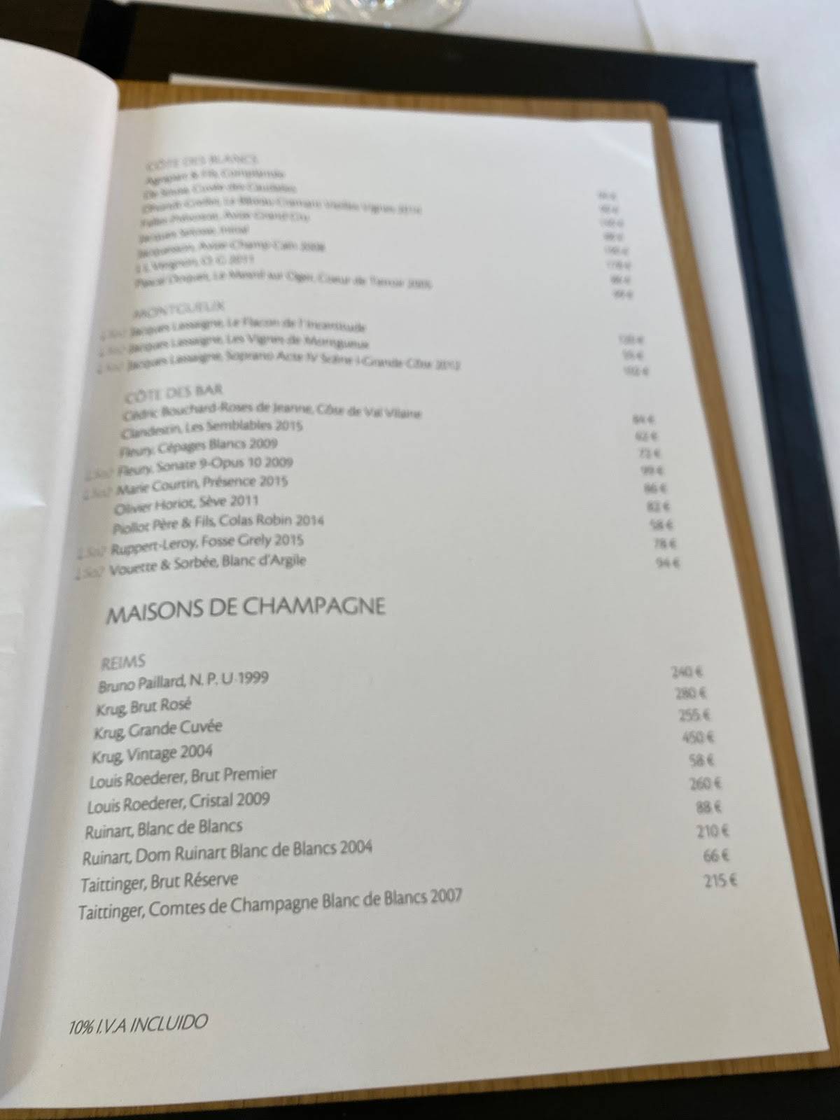 Menu at ELKANO steakhouse, Getaria, Herrerieta Kalea