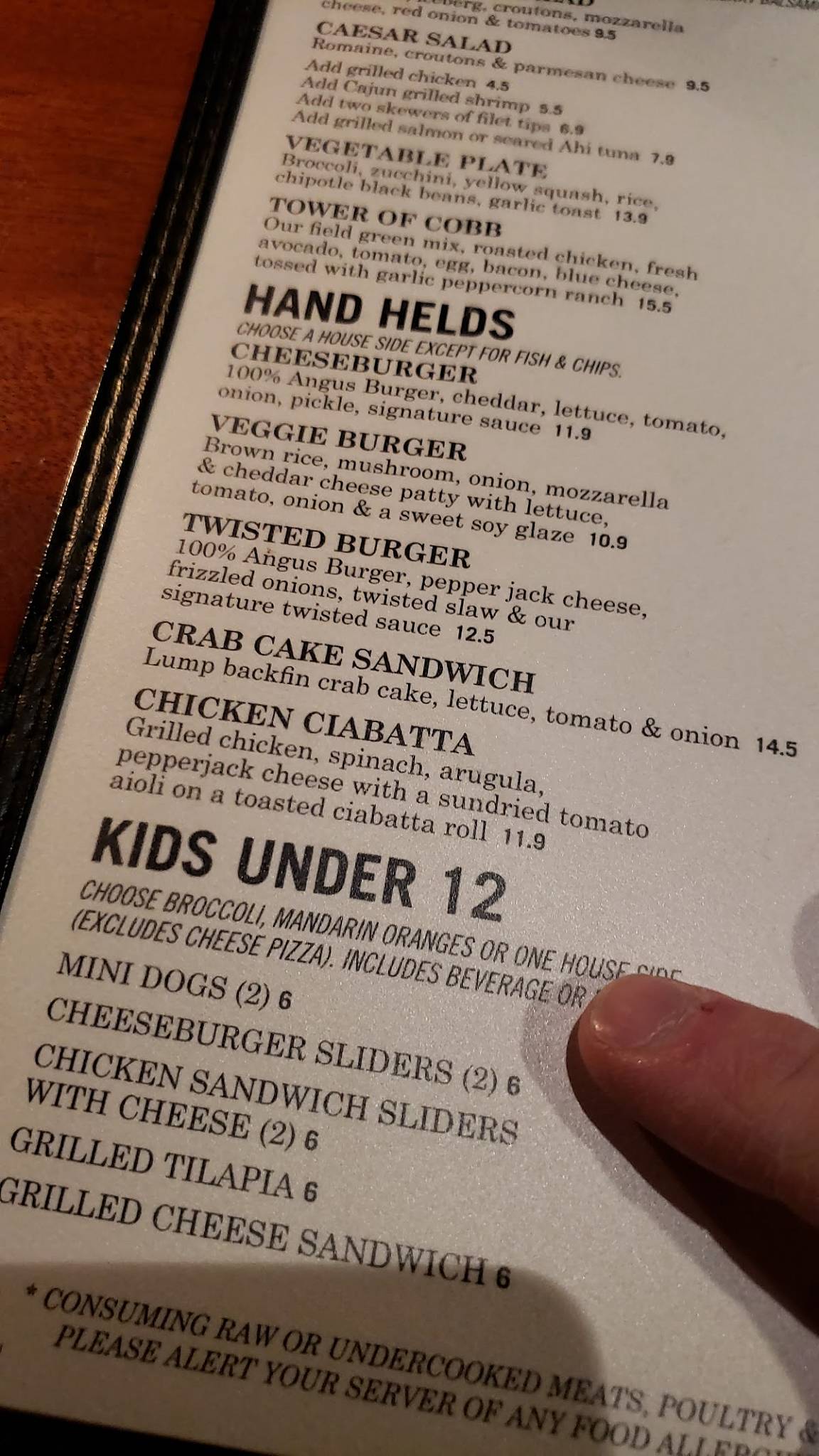 Menu at JB Dawson's Restaurant & Bar, Langhorne