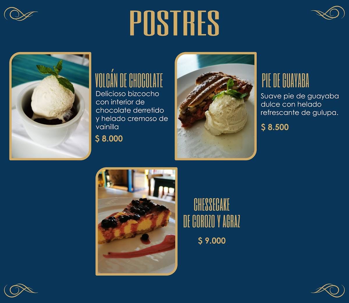 Carta del restaurante Stella Comida del Mar, Bogotá