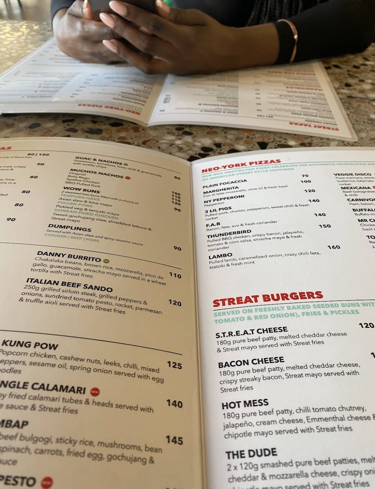Menu at Streatery Waterfall Ridge Mall restaurant, Midrand