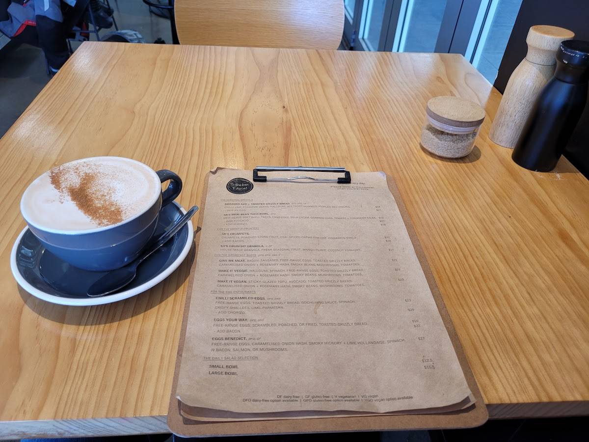 Menu at Suburban Rascal cafe, Christchurch