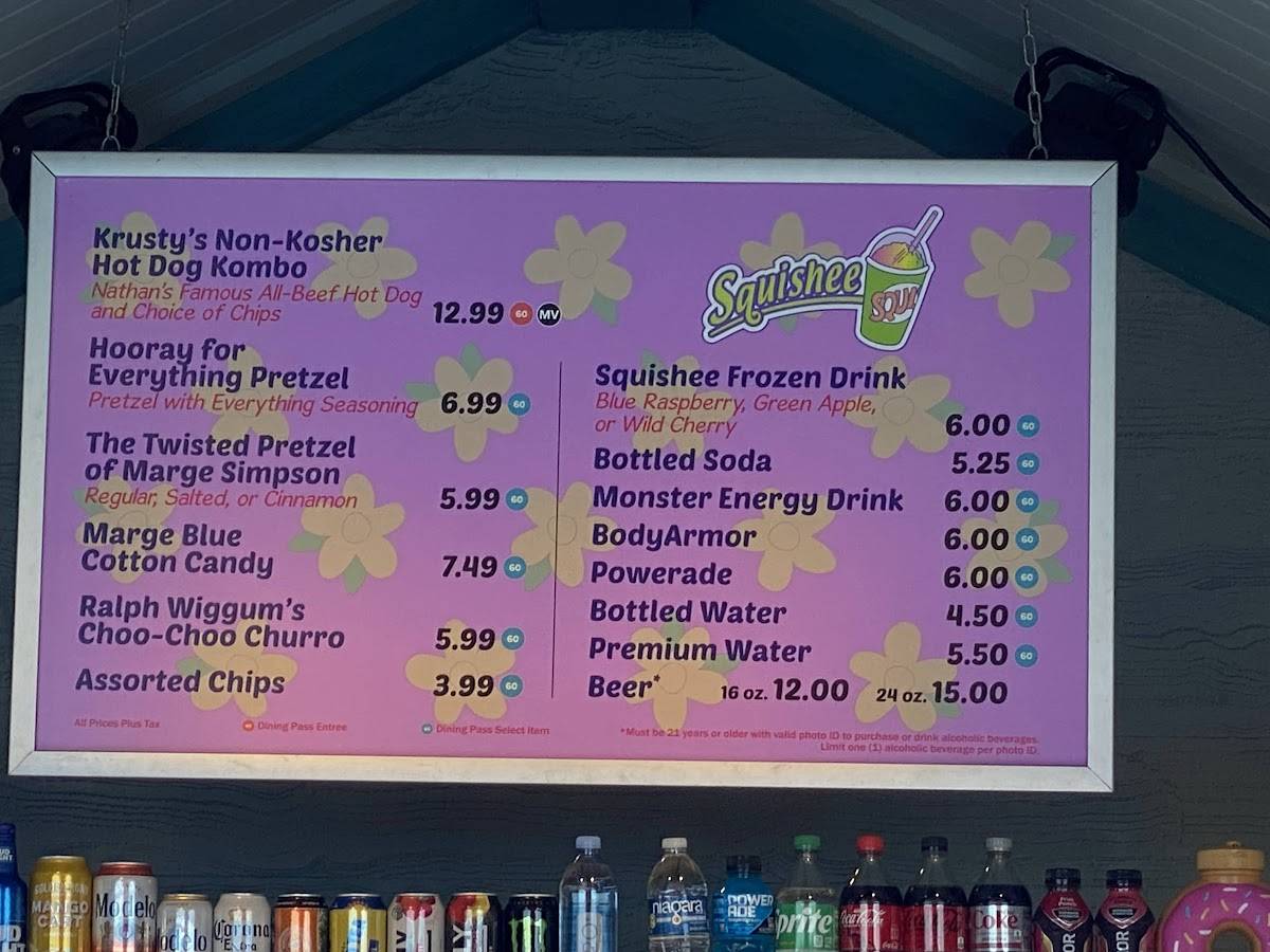 Menu at Suds McDuff's Hot Dog House restaurant, Universal City, 100 ...