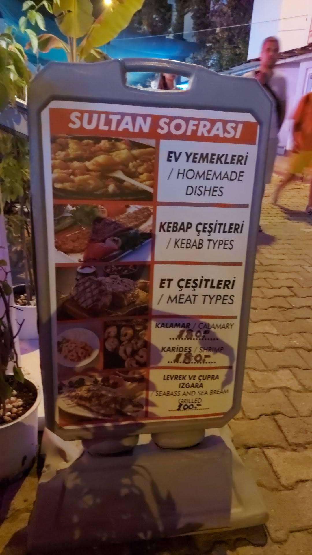 Menu at Sultan Sofrası, Bahçelievler Mahallesi