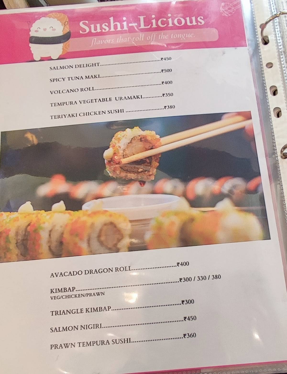 Menu at Sumi Nomnom Korean Cafe and Bakery, Gangtok, Gangtok