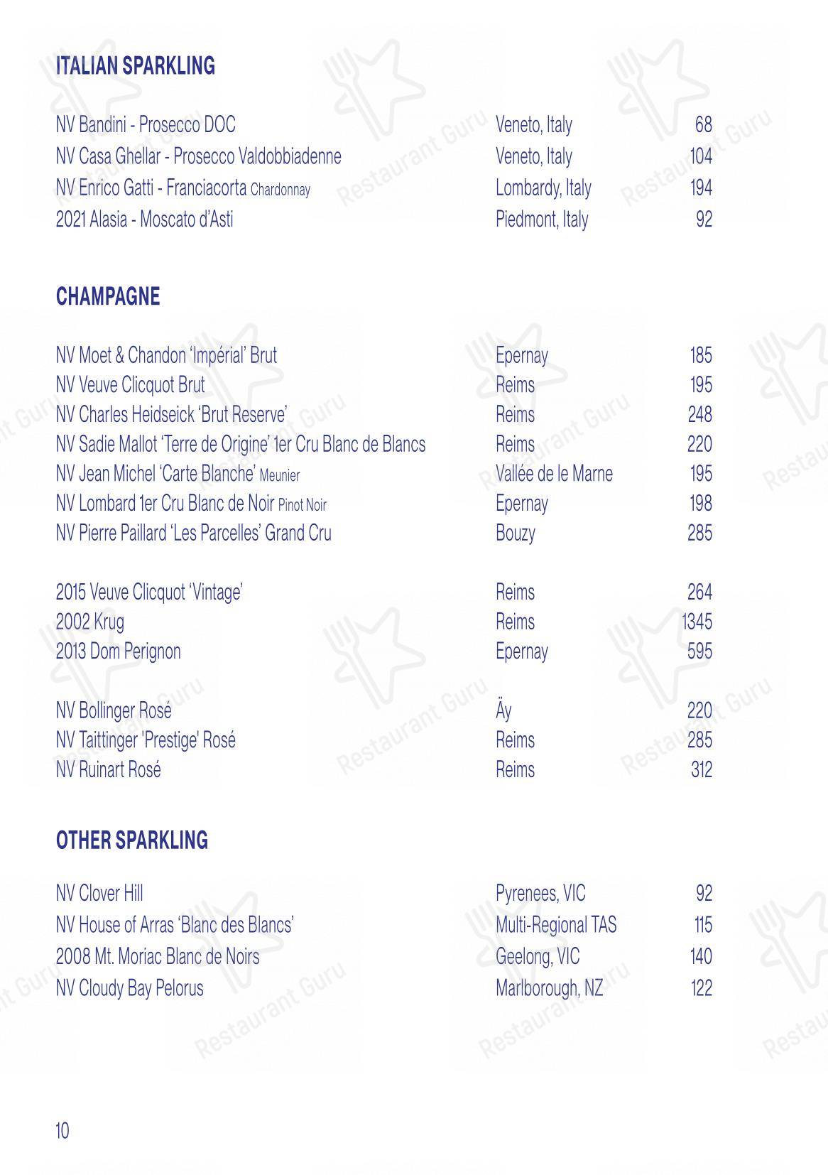 Menu at Summer Salt Restaurant, Cronulla, 66 Mitchell Rd