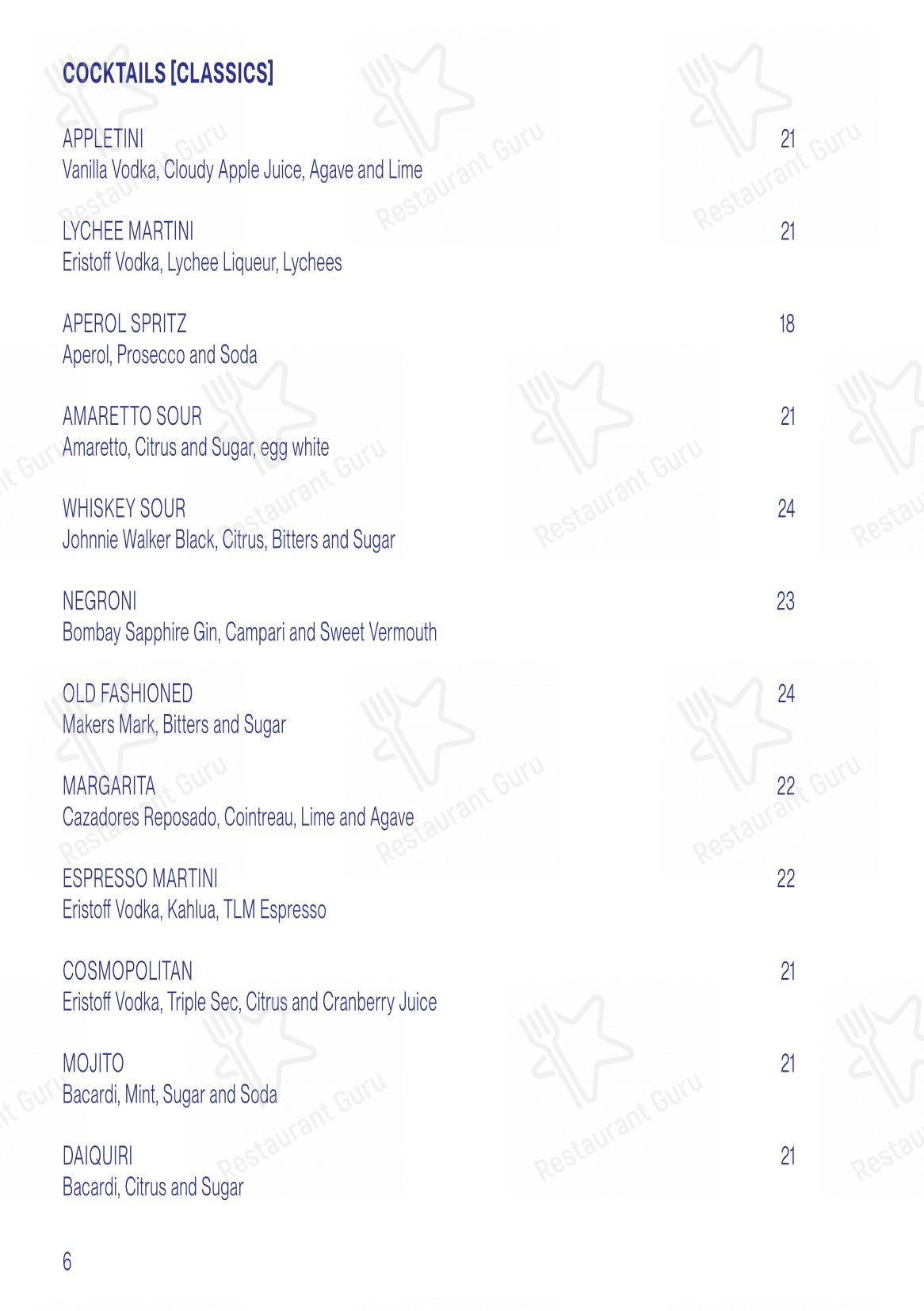 Menu at Summer Salt Restaurant, Cronulla, 66 Mitchell Rd