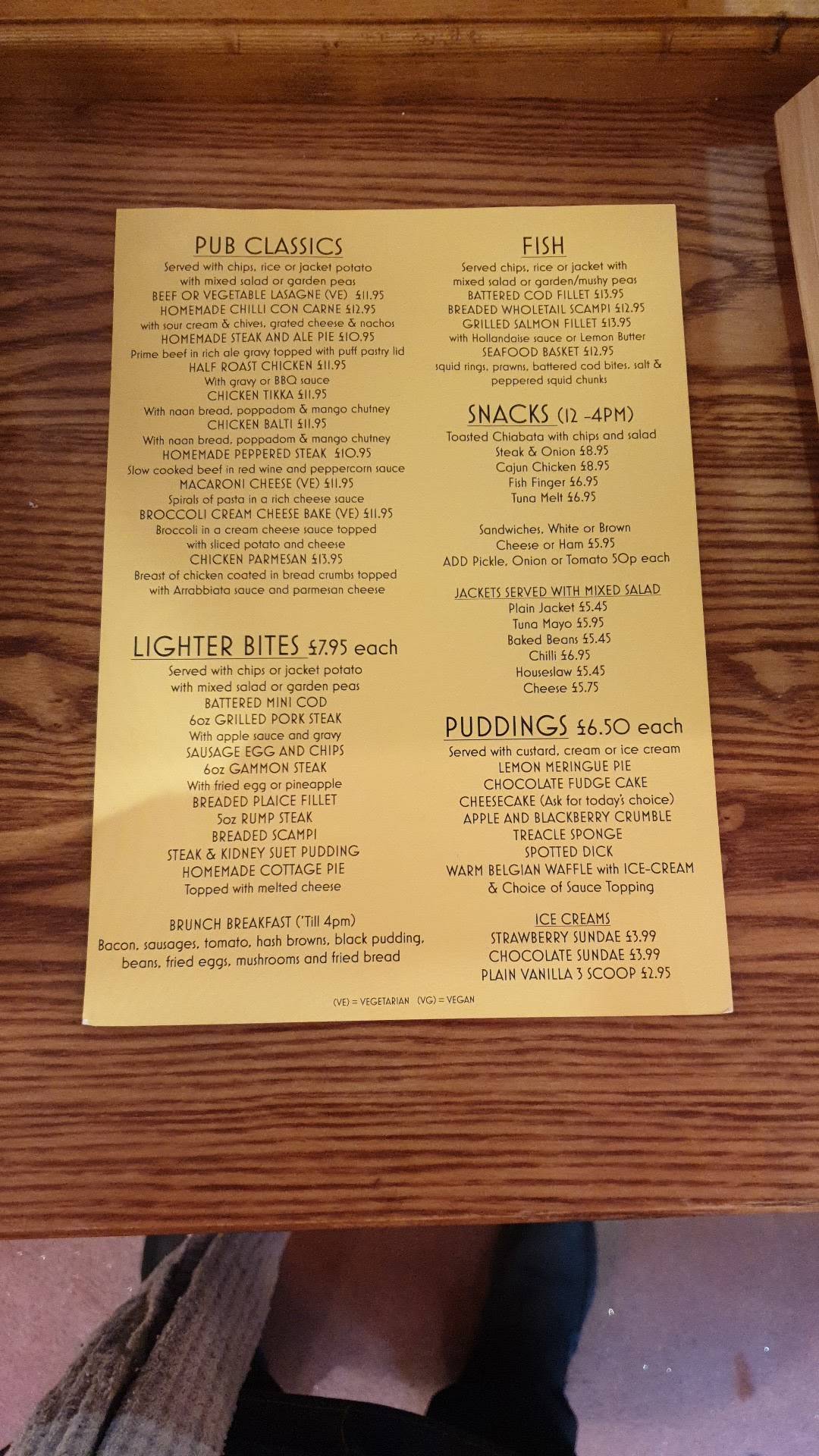 Menu at Summerhouse pub & bar, Boningale