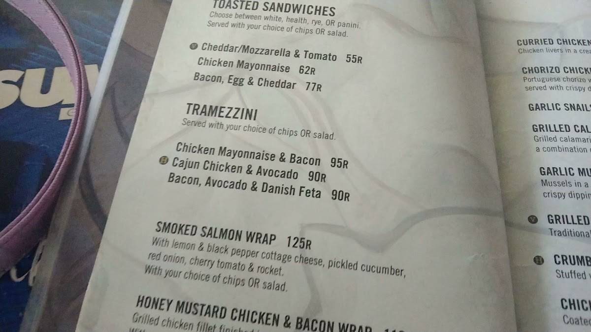 Menu at Summit Grill and Sky Bar Menlyn, Pretoria