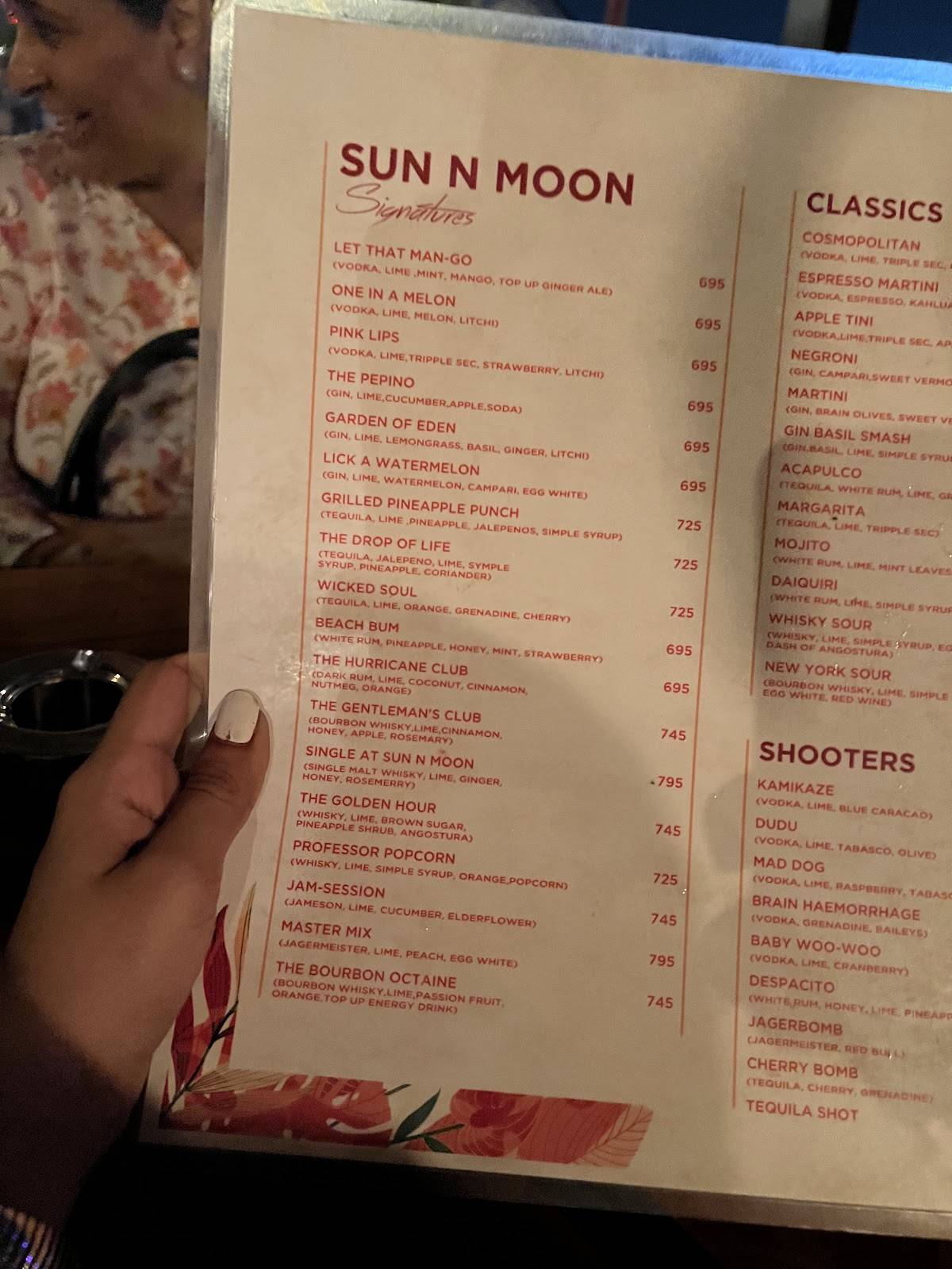 Menu at Sun N Moon Cafe & Restaurant, Udaipur