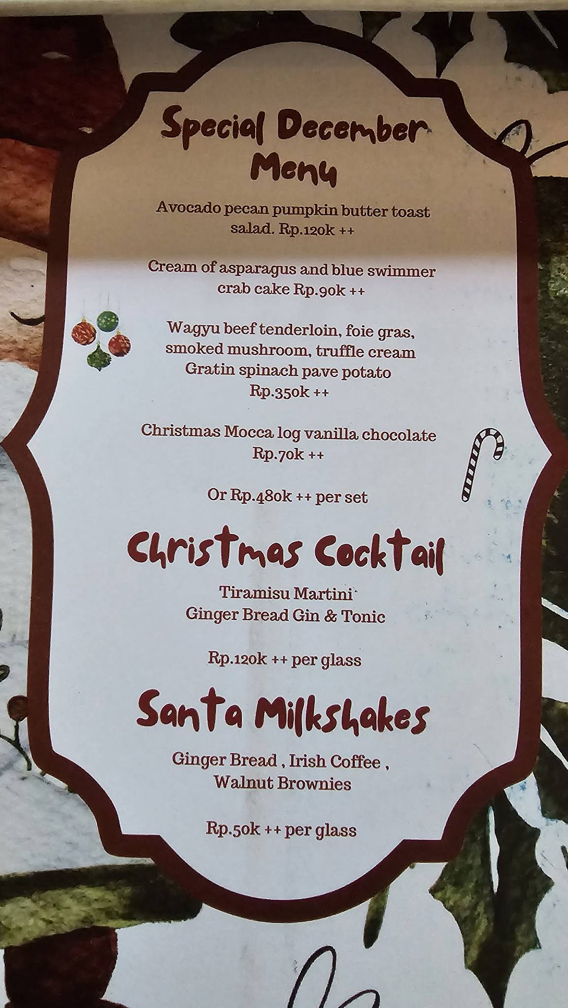 Menu at Domicile Kitchen Lounge restaurant, Surabaya