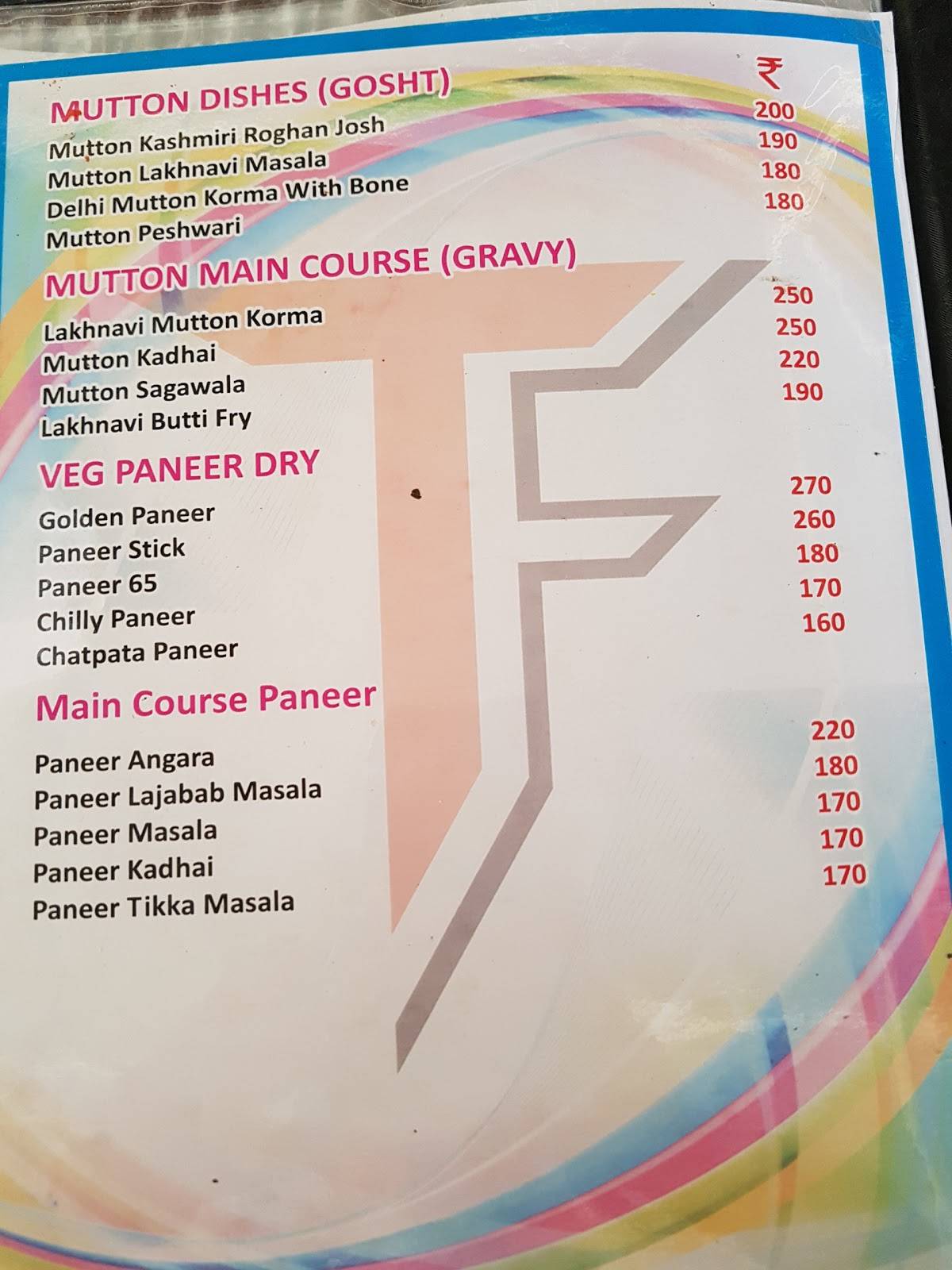 Menu at Taste And Flavour Restaurant, Surat