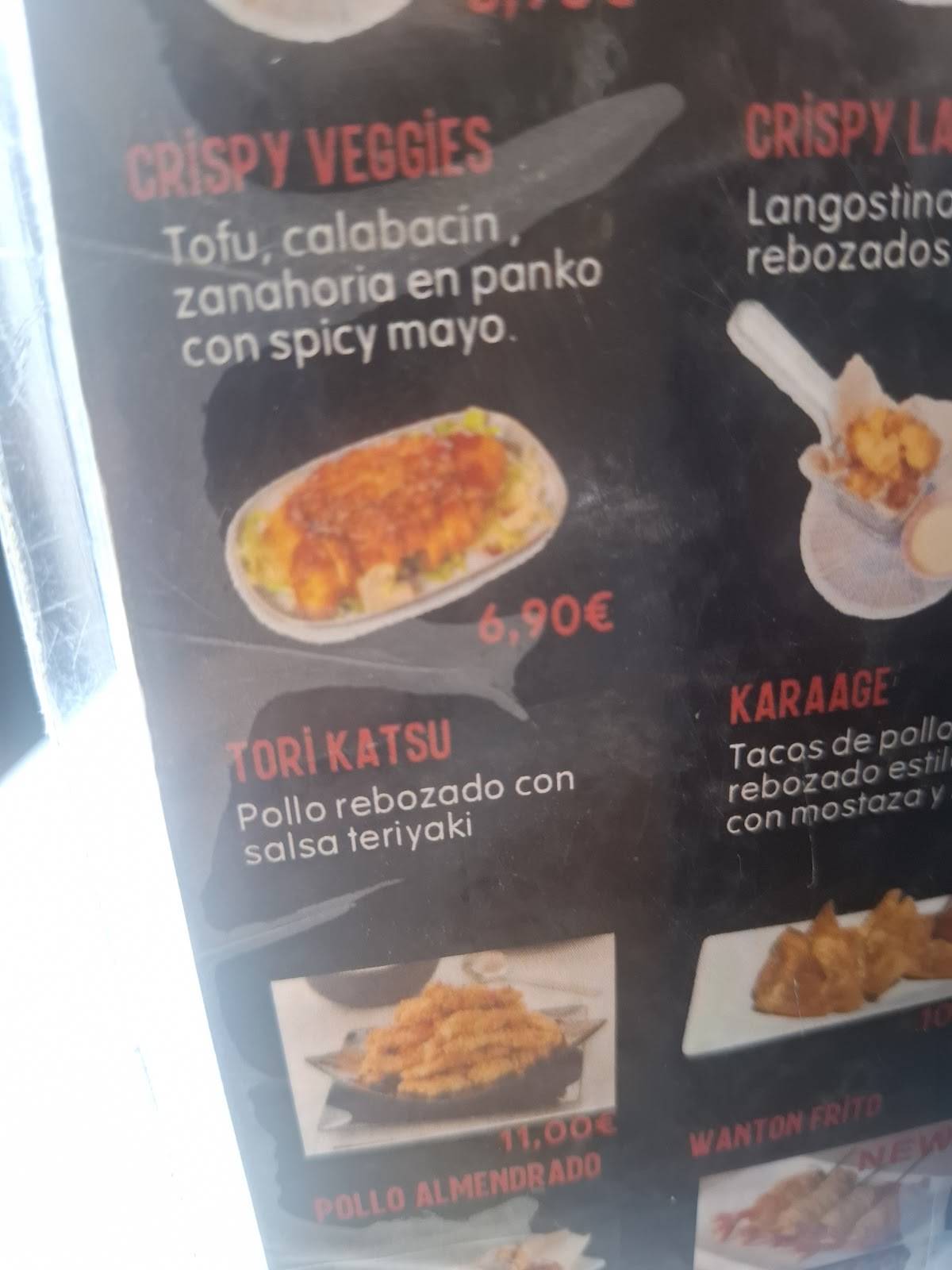 Carta de Sushi Bar RIKO, San Cristóbal de La Laguna