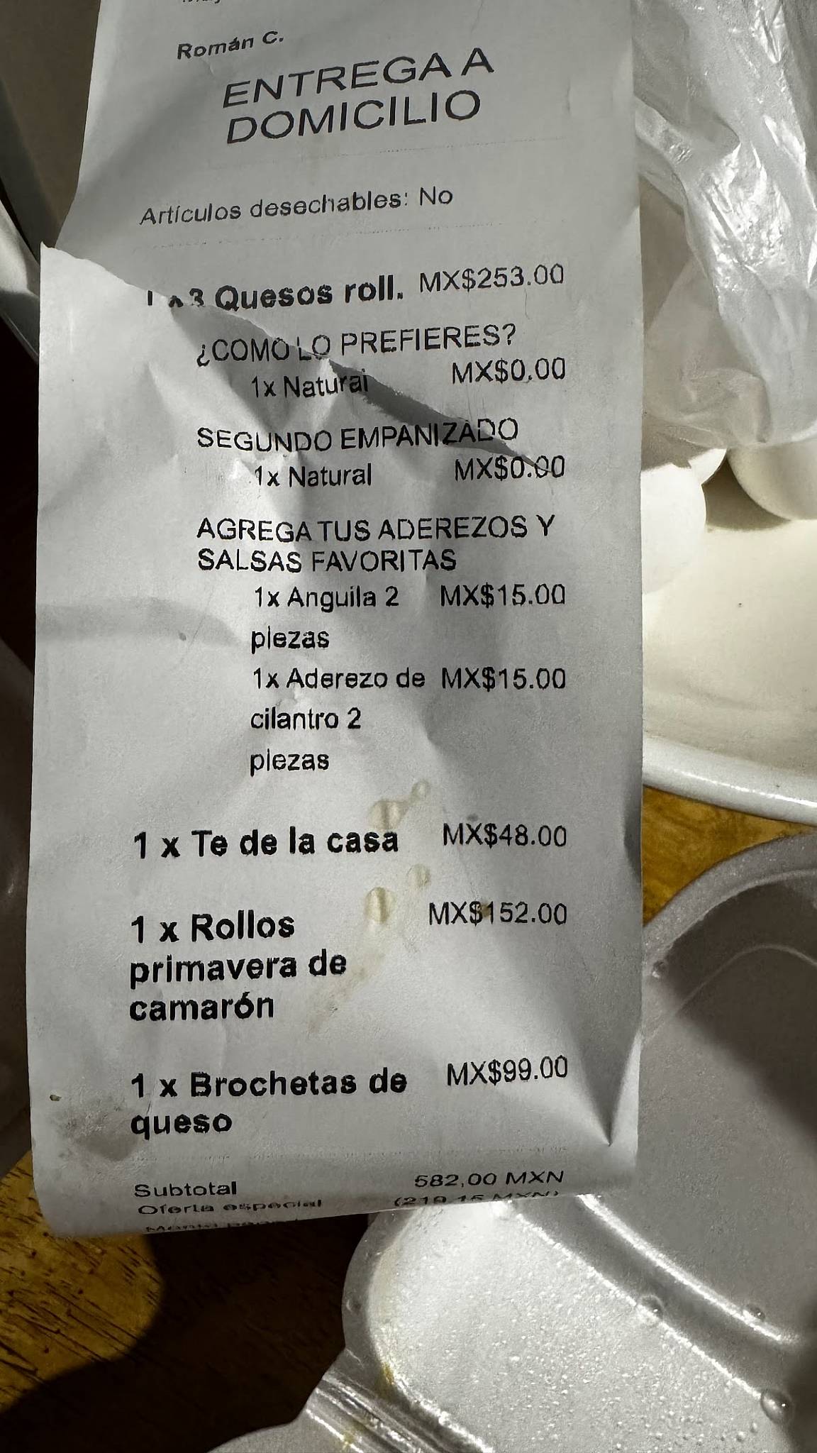 Carta del restaurante La Postal Teriyaki & Sushi Suc Lago, Tijuana ...