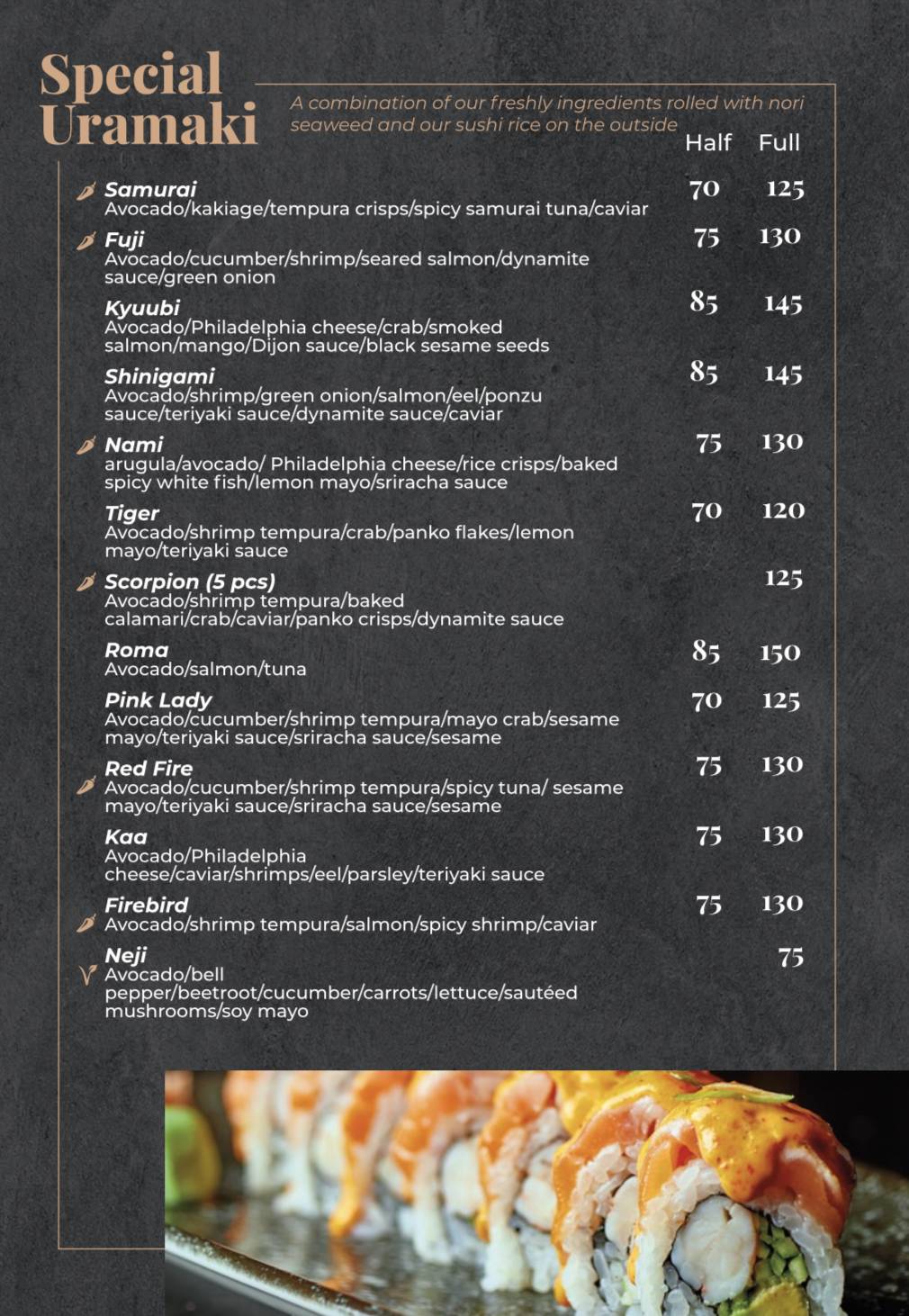 Menu at Sushimi By K - Polaris restaurant, New Cairo City
