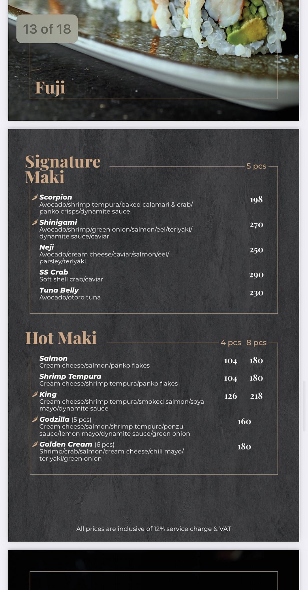 Menu at Sushimi By K - Polaris restaurant, New Cairo City