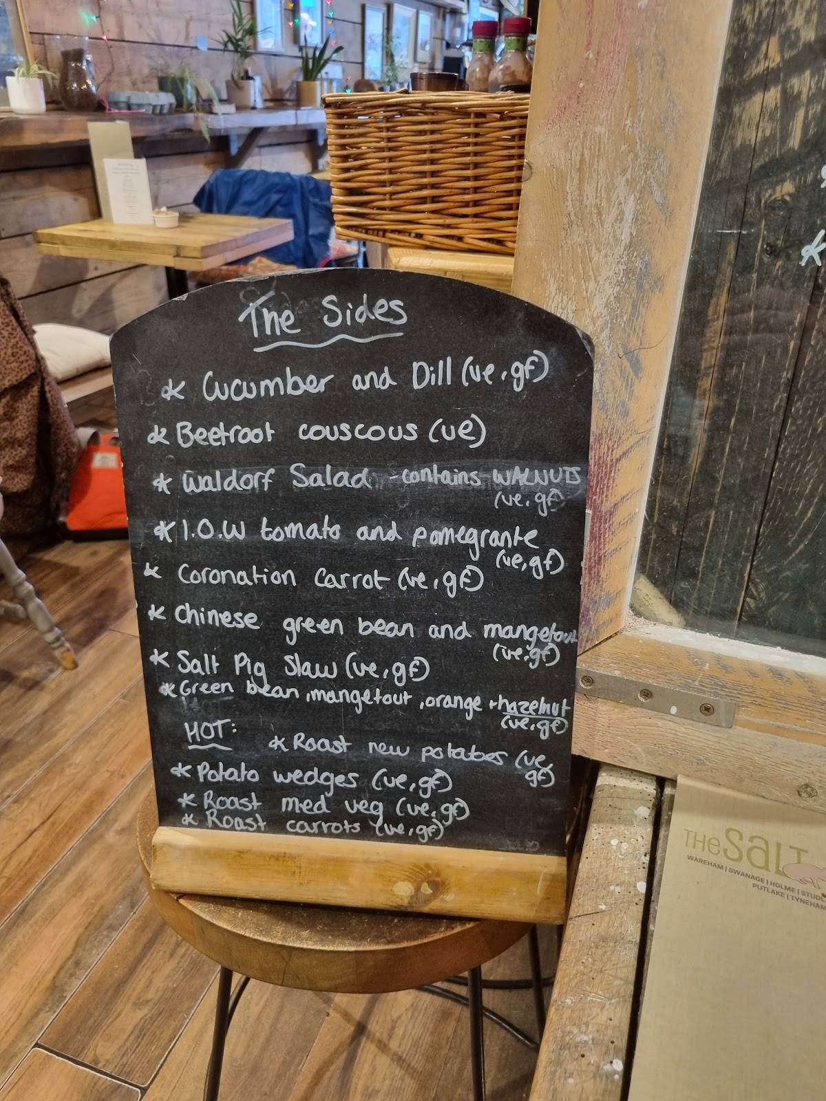 Menu at The Salt Pig Too restaurant, Swanage
