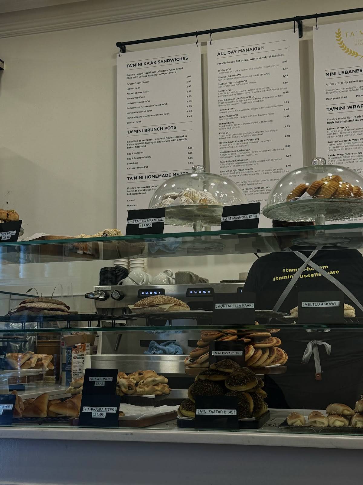 Menu at TA’MINI LEBANESE BAKERY, London, 801 Fulham Rd.