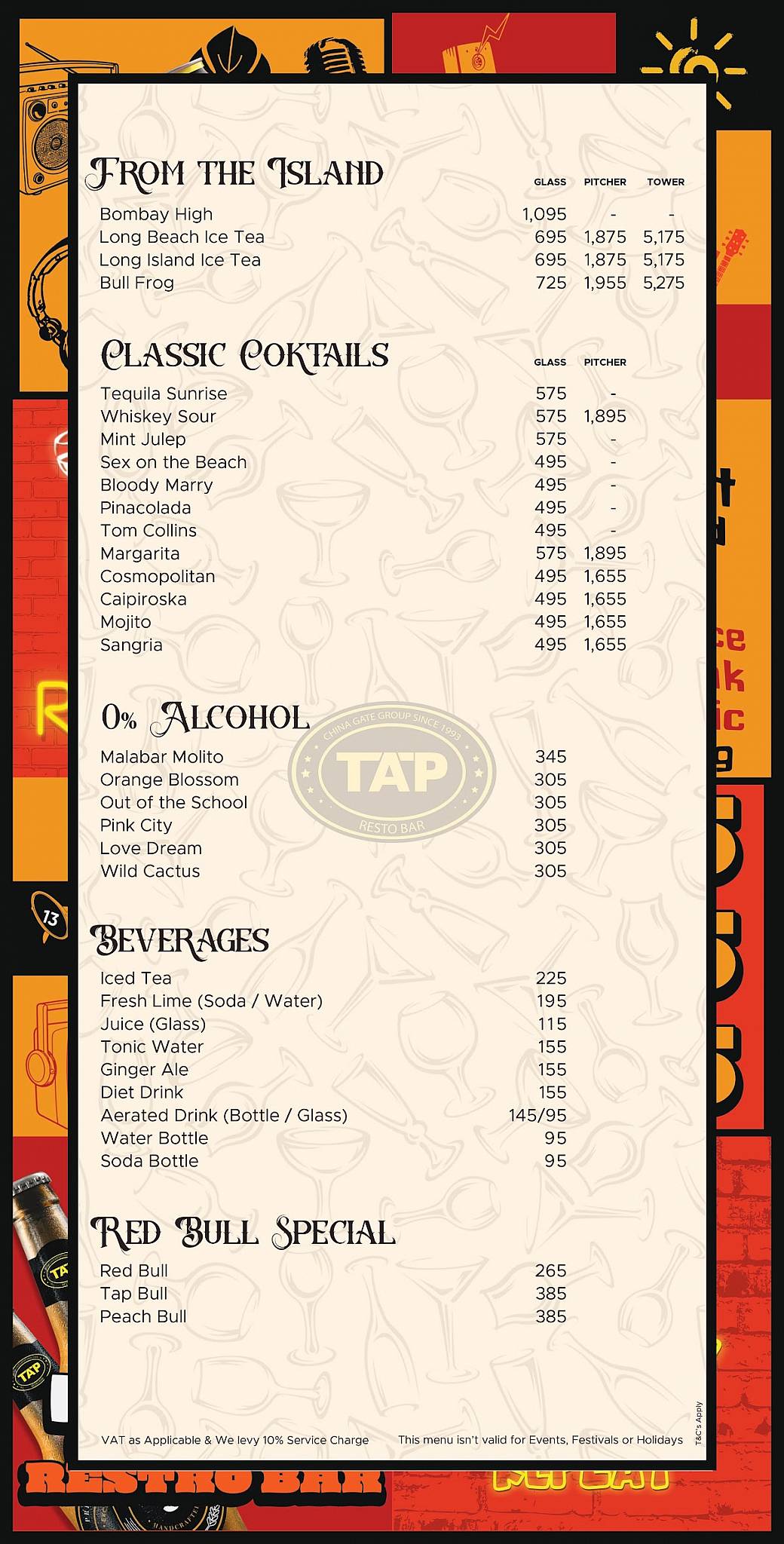 Menu at TAP Resto Bar Sakinaka, Mumbai, Ground floor