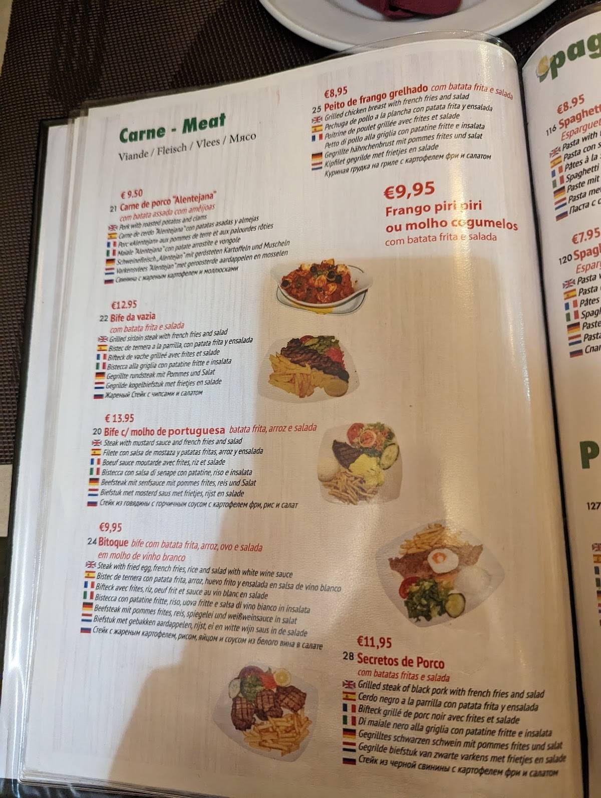 Menu em TRATTORIA LISBOETA restaurante, Lisboa