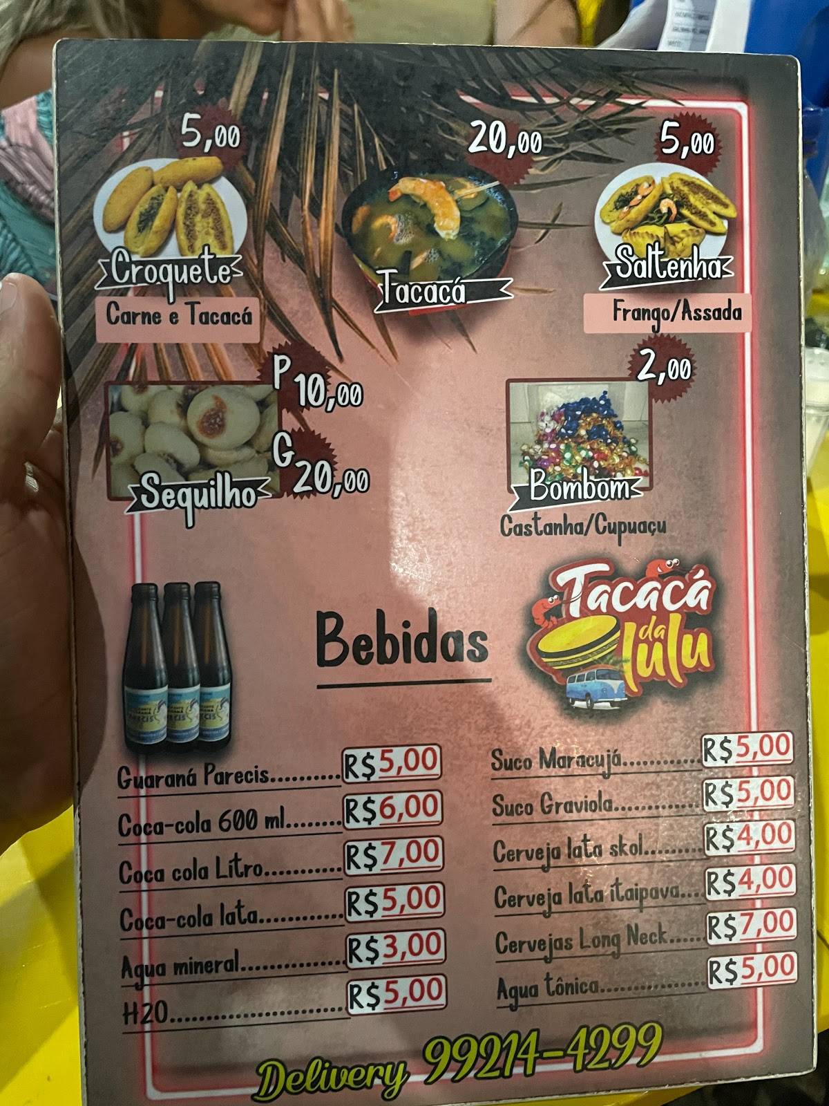 Menu em Tacacá da lulu restaurante, Porto Velho, 4901-4931