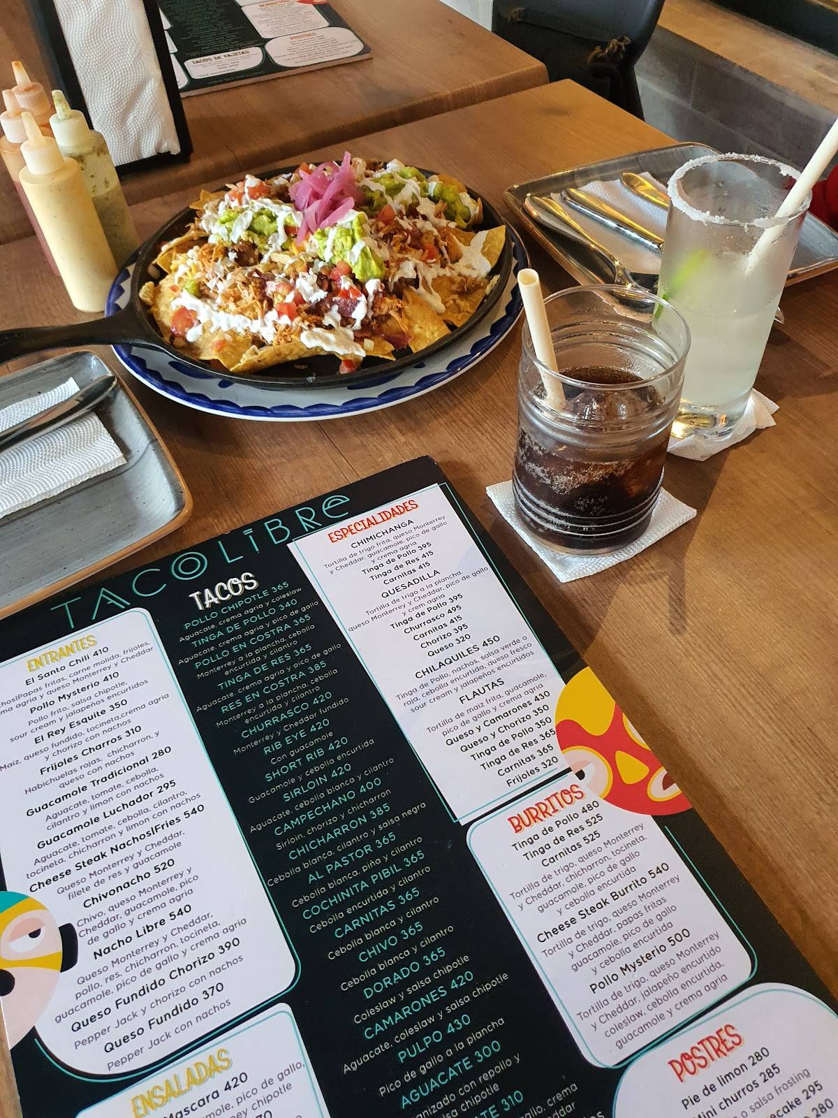 Menu at Taco Libre - Bella Vista restaurant, Santo Domingo