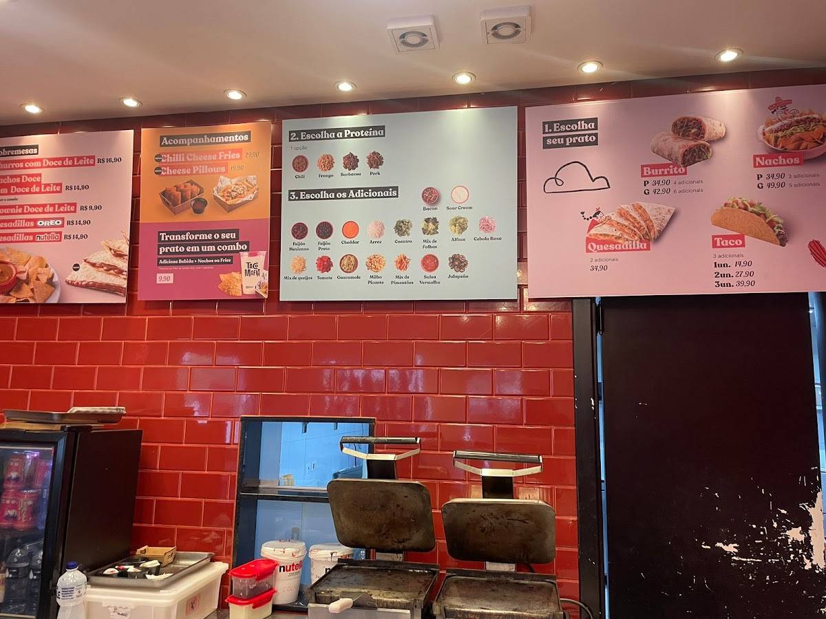 Menu em Taco Mafia restaurante, Curitiba
