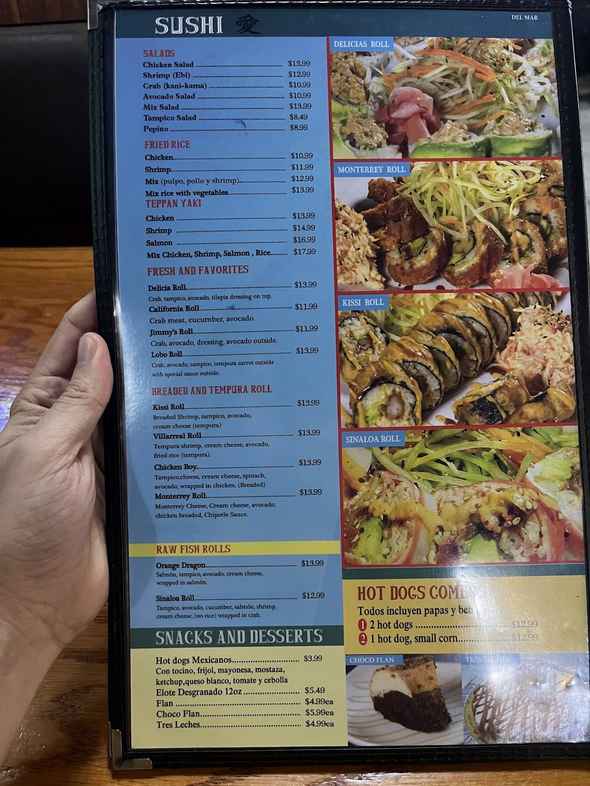 Menu at Tacos Kissi Restaurant, Laredo, E Del Mar Blvd Suite 110B
