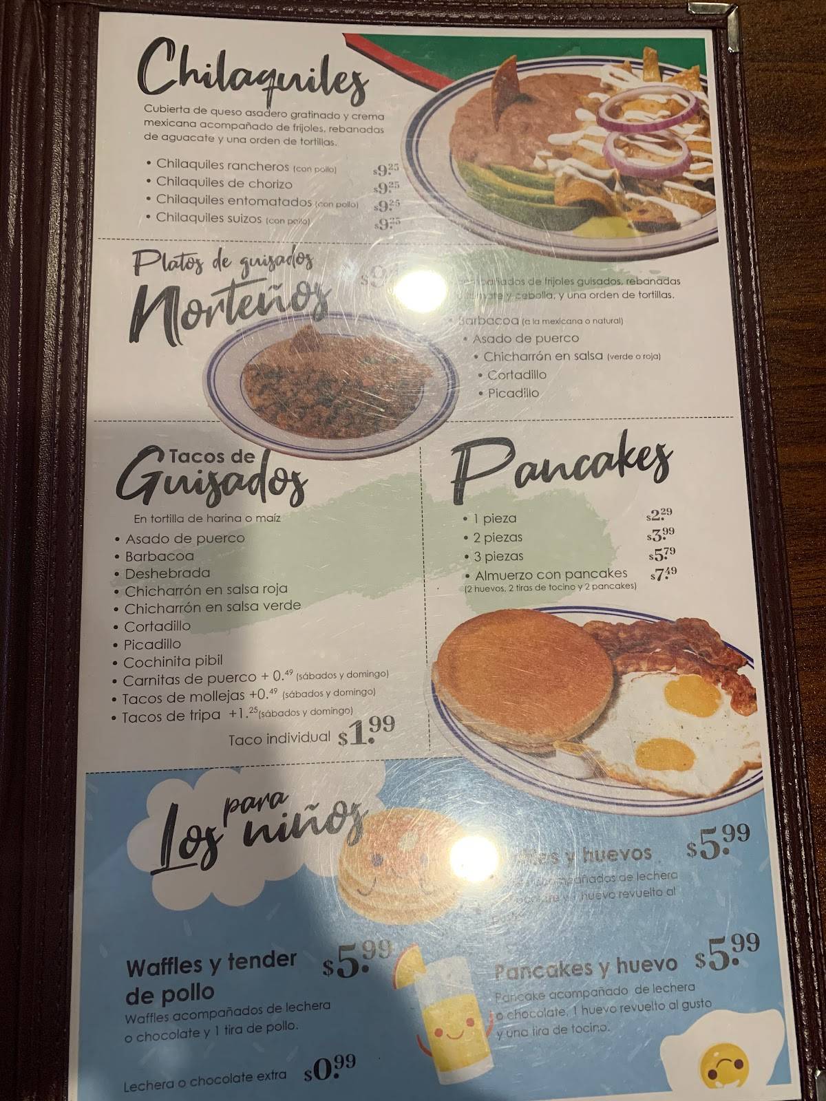 Menu at Tacos La Silla restaurant, Mission, 808 W Expy 83