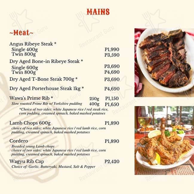 Menu at Mamou - A Home Kitchen steakhouse, Taguig, Mcarthur Avenue ...