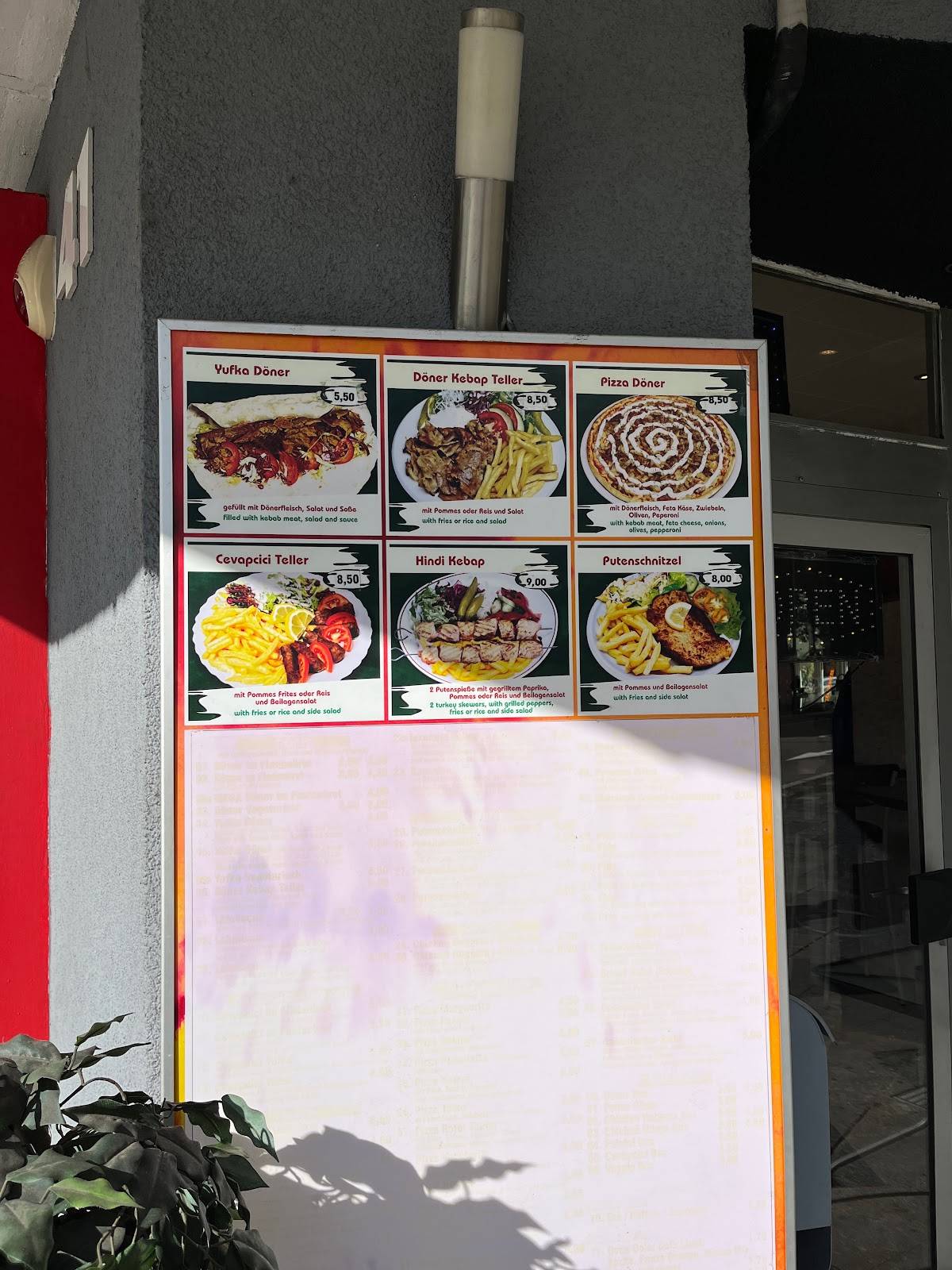 Menu at Taksim Grill BBQ, Kaiserslautern