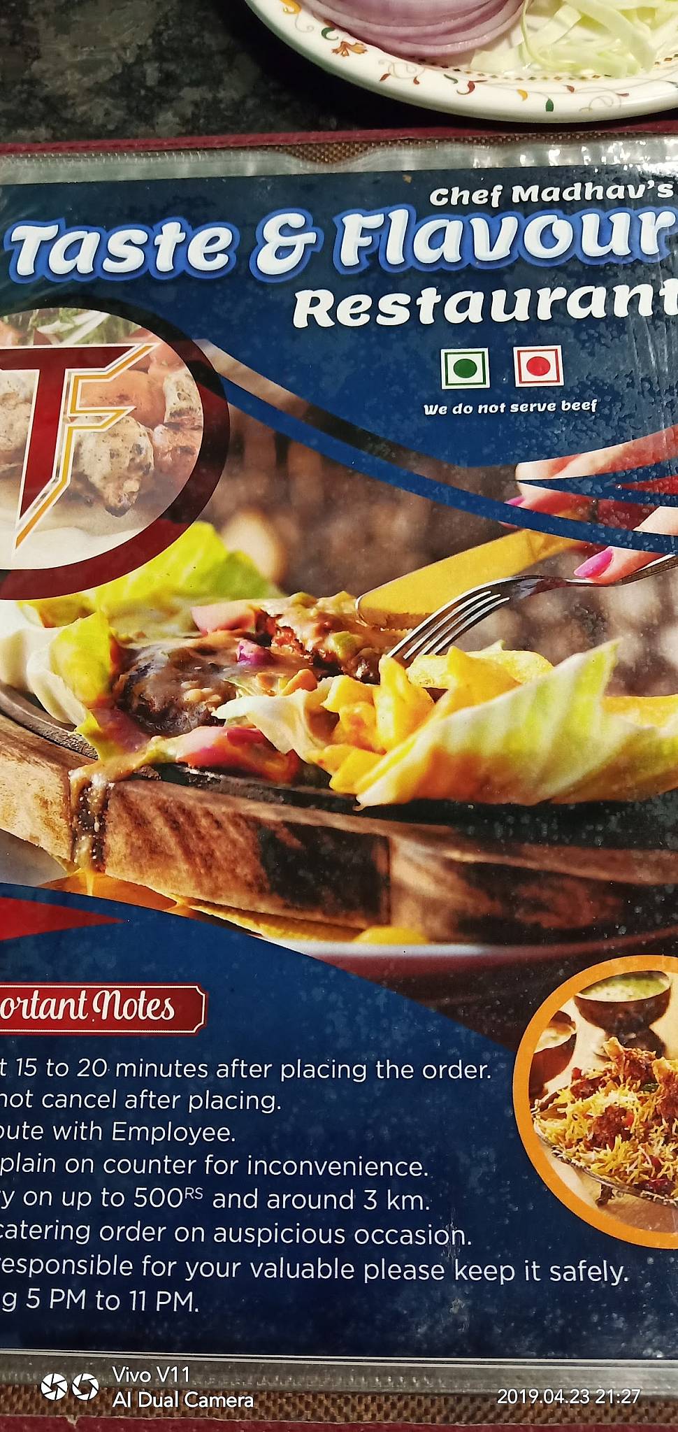 Menu at Taste And Flavour Restaurant, Surat
