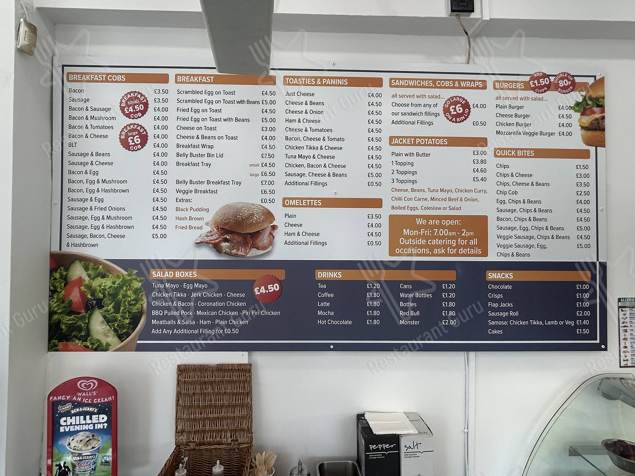 Menu at Taste Buds Sandwich Shop Derby cafe, Derby