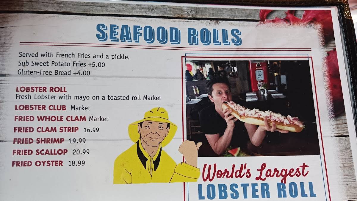 Menu at Taste of Maine Restaurant, Woolwich
