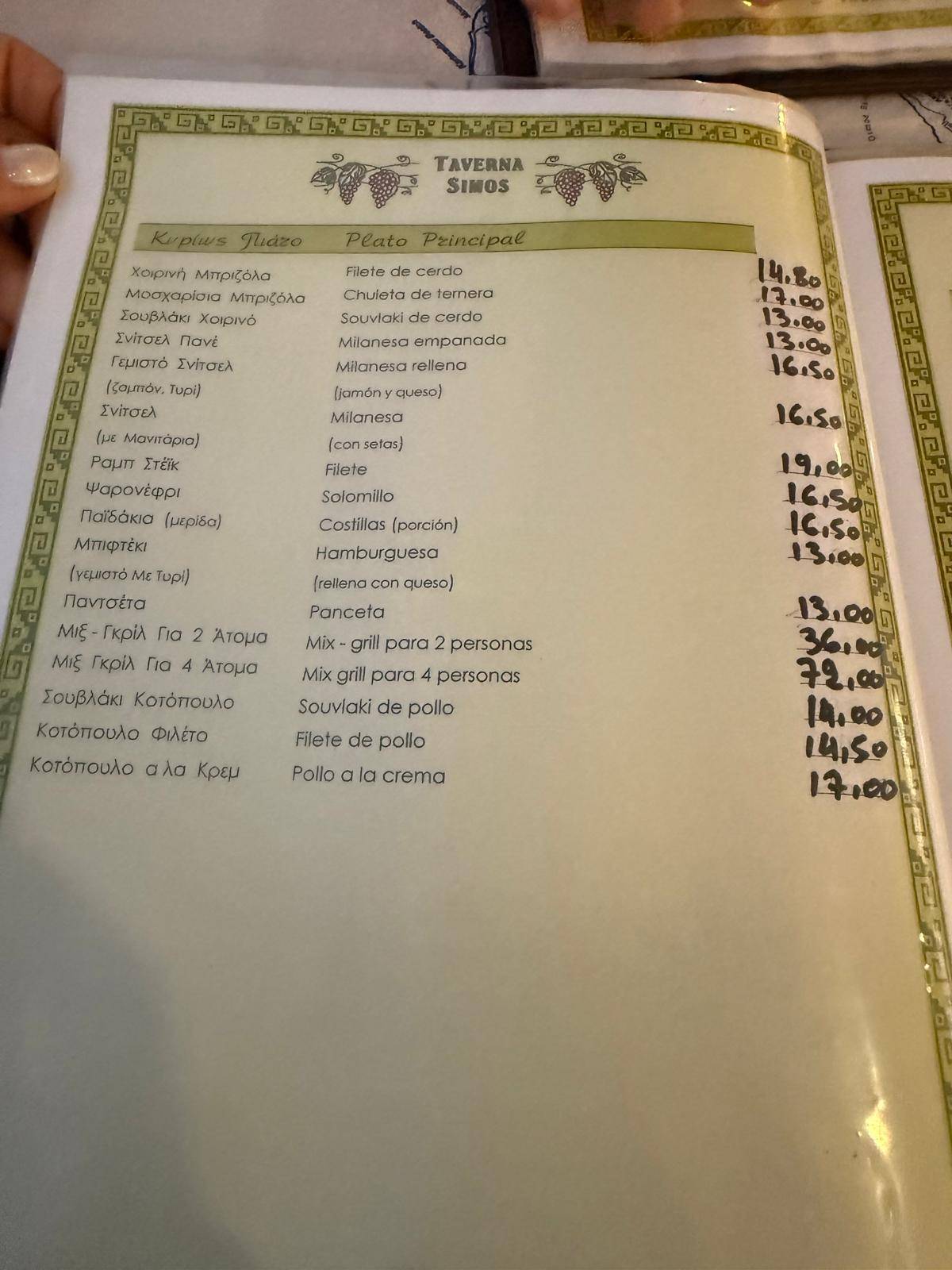 Carta de Taverna Simos, Fira