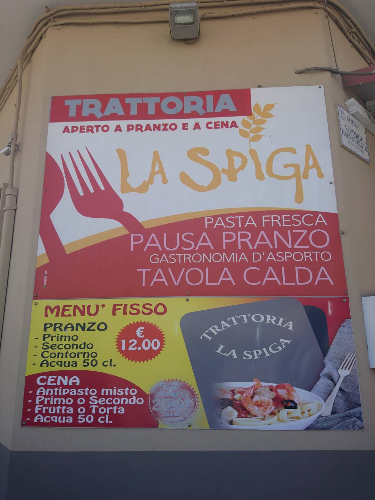 Menu at Tavola calda La Spiga, Sava