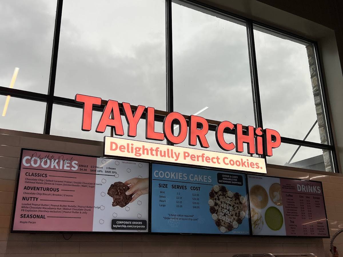 Menu at Taylor Chip Cookies desserts, Hershey