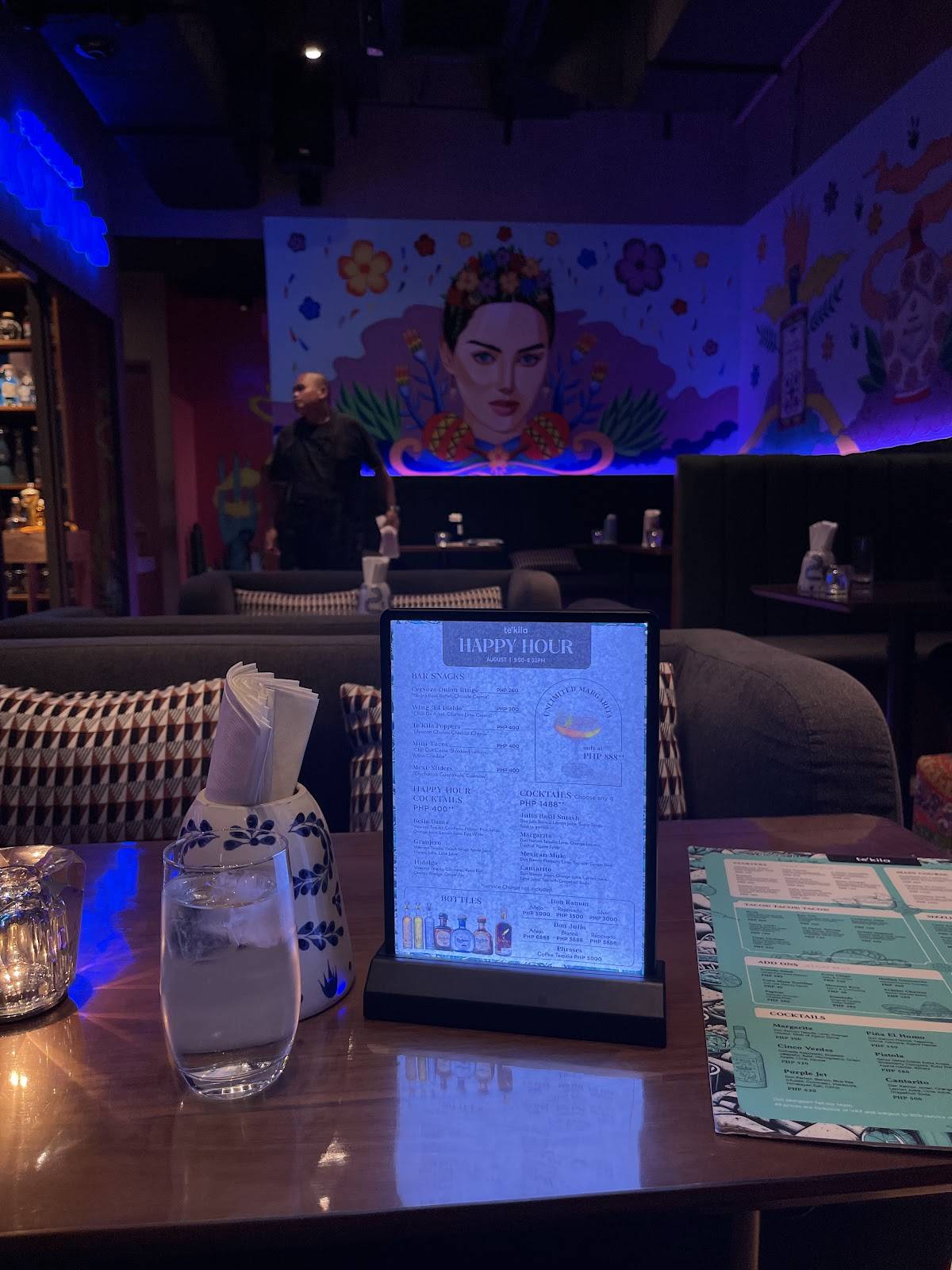 Menu at Tekila pub & bar, Taguig