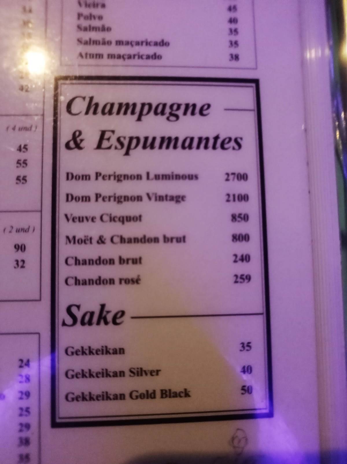 Menu em Terrazza Rooftop restaurante, São Paulo