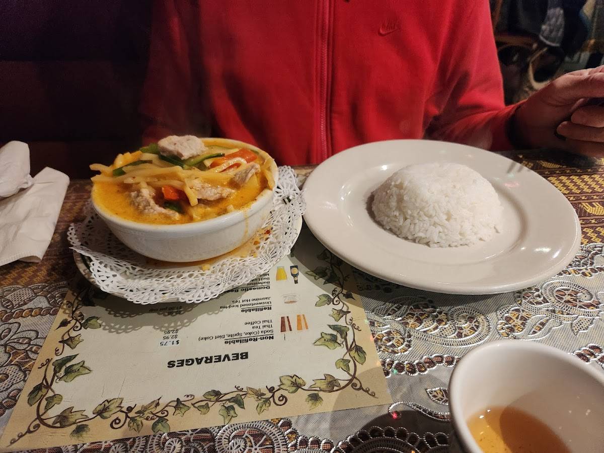 Menu at Thai House restaurant, Sebring