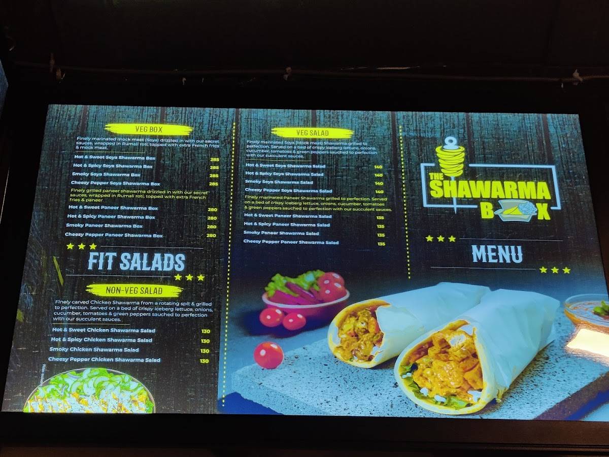 Menu at The Shawarma Box, Thane, Shop No 3