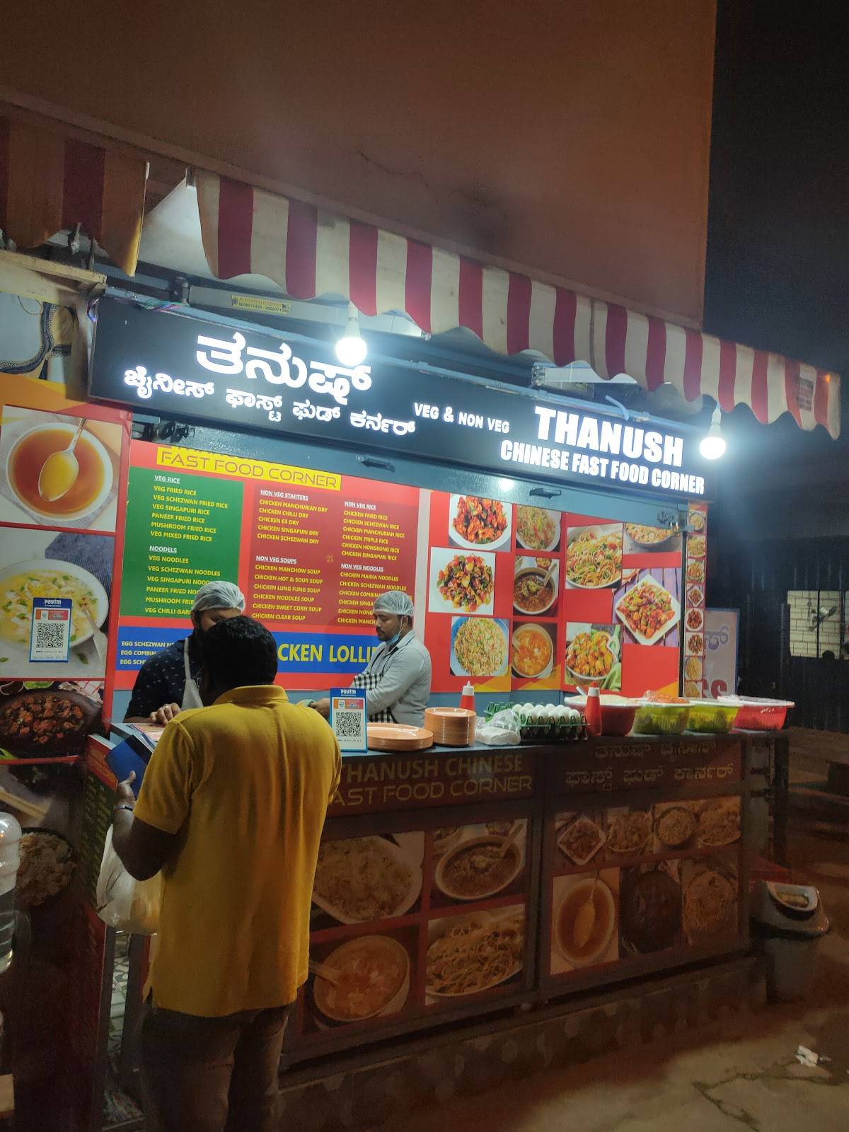 Menu at Thanush Chinese Fast Food Center, Bengaluru