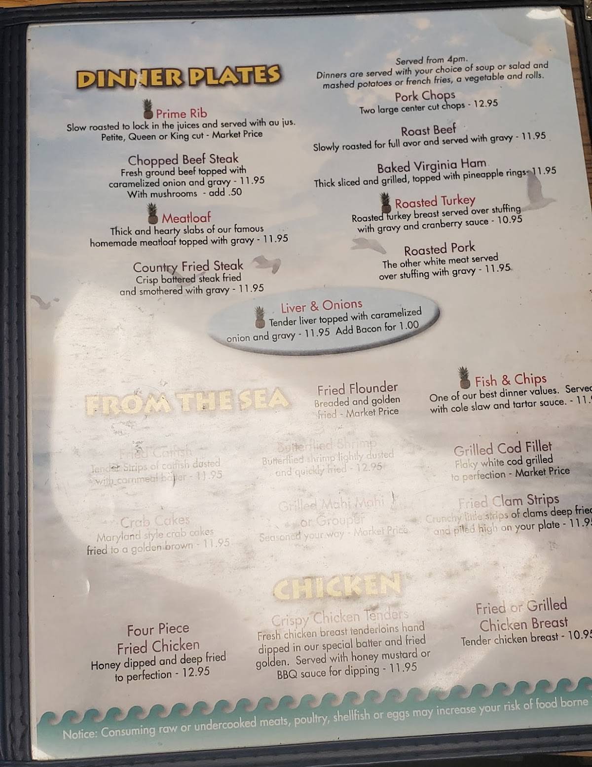 Menu at That Little Restaurant, Melbourne