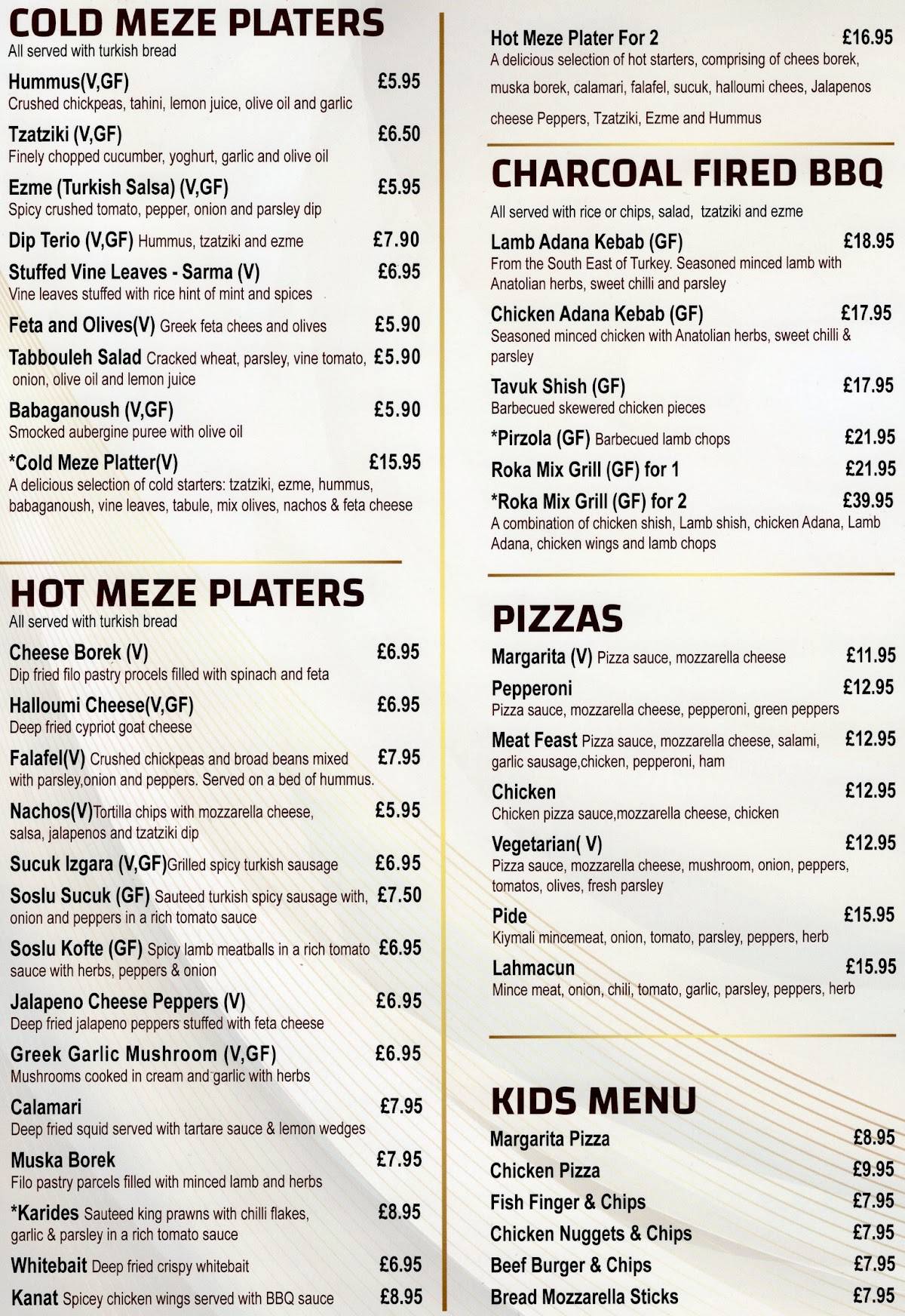 Menu at The AGORA Harrogate Authentic Greek and turkish cafe, Bar ...
