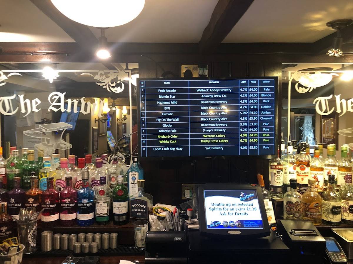 Menu at The Anvil Shifnal pub & bar, Shifnal