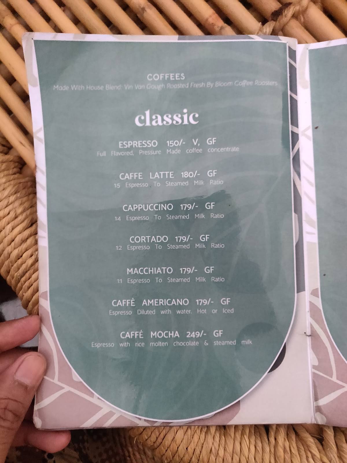 Menu at The Arches Cafe & Bakery, Rishikesh