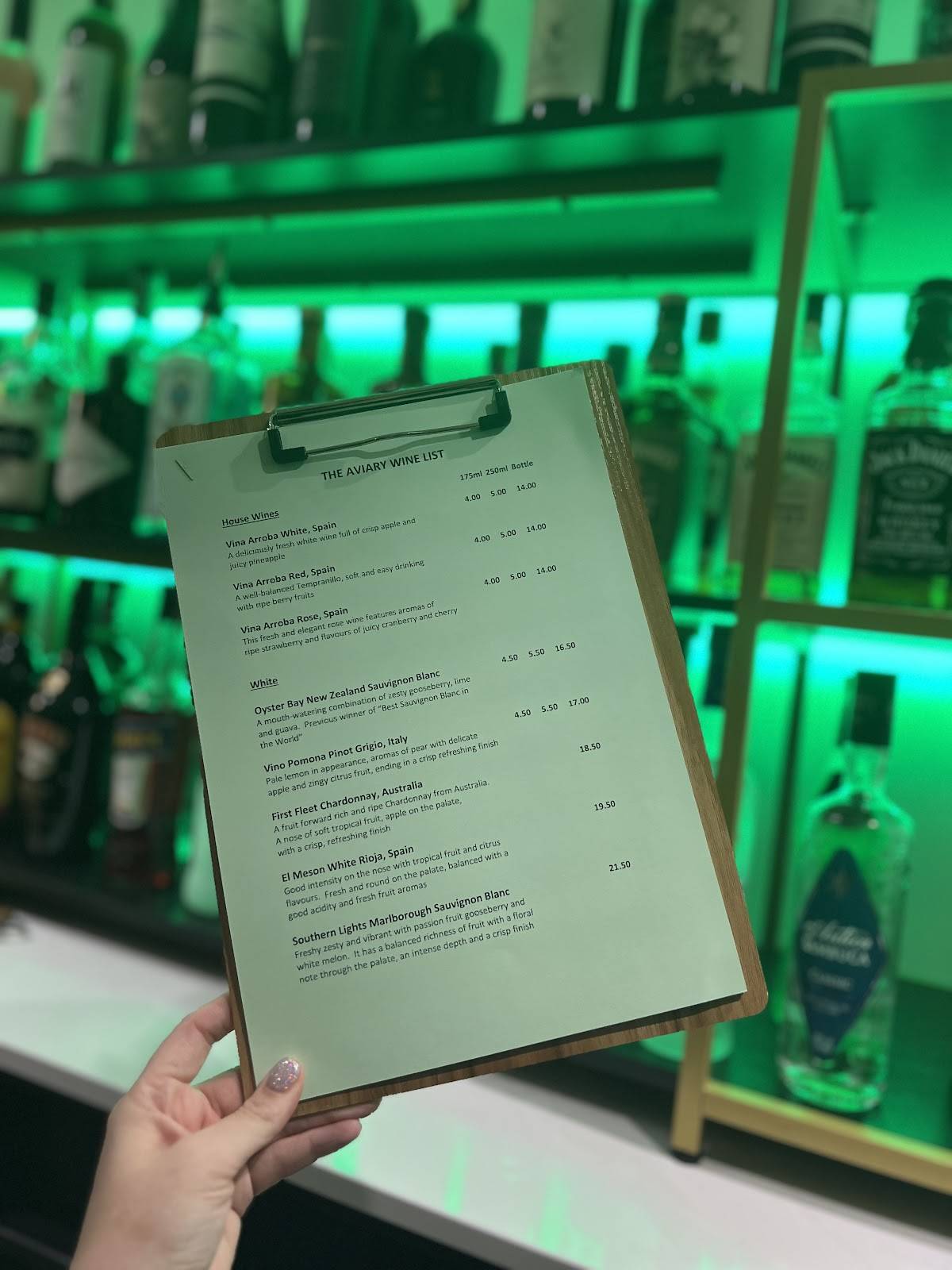 Menu at The Aviary Preston pub & bar, Preston