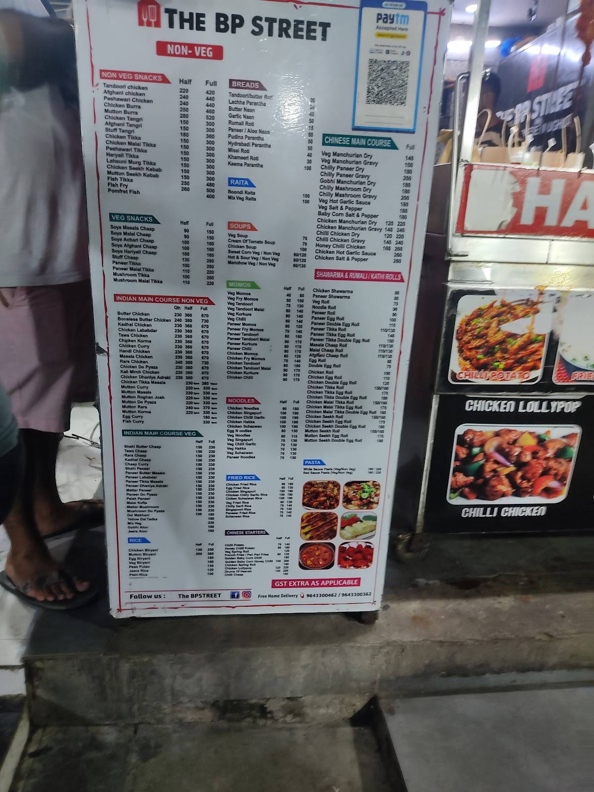 Menu at The BP Street, Noida
