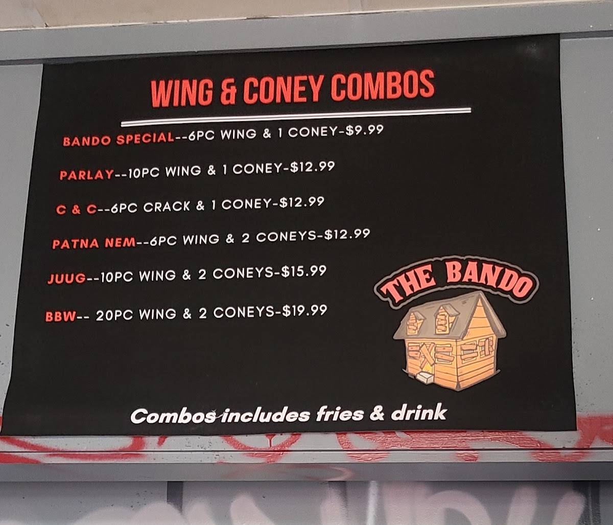 Menu at The Bando BBQ, Atlanta