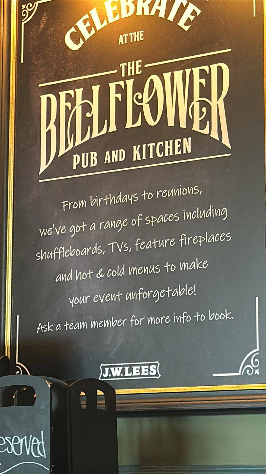 Menu at The Bellflower pub & bar, Garstang